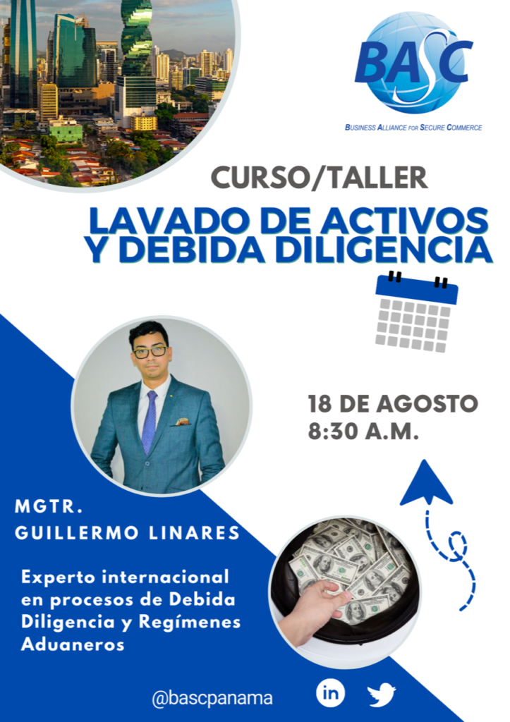 CURSO TALLER LAVADO DE ACTIVOS Y DEBIDA DILIGENCIA – Basc Panamá